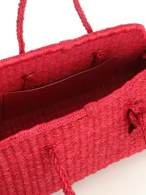 Jacquemus Le Turismo Raphia Shoulder Bag - Red