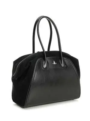 VIVIENNE WESTWOOD Shirley Leather Bag - Black