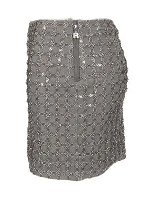 ROTATE BY BIRGER CHRISTENSEN Beaded Mini Skirt
