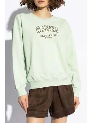 GANNI Sweatshirt With Print
