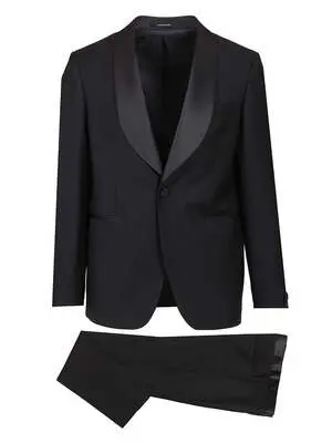 Tagliatore Napoli Tuxedo In Super 110s Wool - Blue