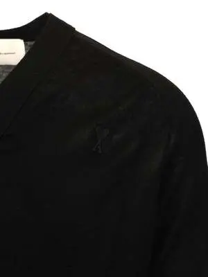AMI Paris V-neck Wool Cardigan