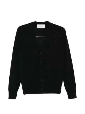 AMI Paris V-neck Wool Cardigan