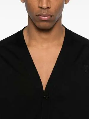 AMI Paris V-neck Wool Cardigan