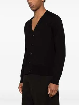 AMI Paris V-neck Wool Cardigan