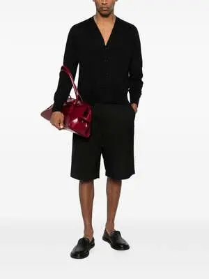 AMI Paris V-neck Wool Cardigan