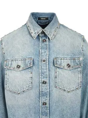 Versace Studded Denim Shirt