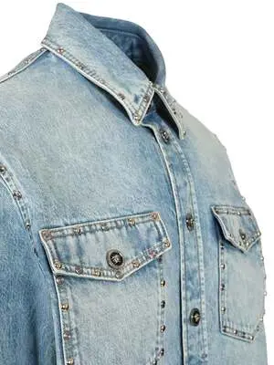 Versace Studded Denim Shirt