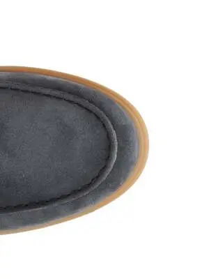 TOD'S Suede Leather Moccasin Slipper