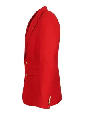 Celine Tailored Blazer In Lined Wool Flannel