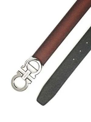 FERRAGAMO Reversible And Adjustable Gancini Belt