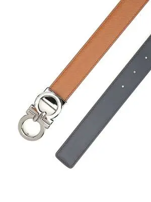 FERRAGAMO Reversible And Adjustable Gancini Belt
