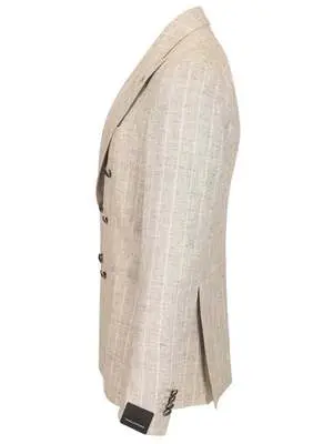 Tagliatore Double-breasted Pinstriped Blazer