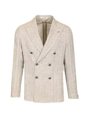 Tagliatore Double-breasted Pinstriped Blazer