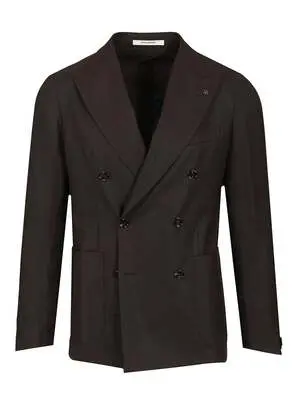 Tagliatore Double-breasted Blazer - Brown