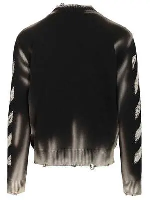 Off-White Diag Corrosion Knit Sweater