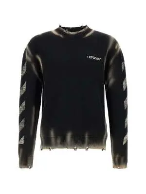 Off-White Diag Corrosion Knit Sweater