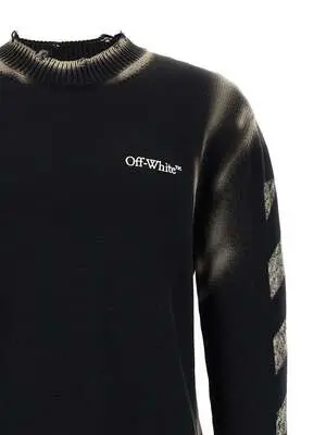 Off-White Diag Corrosion Knit Sweater