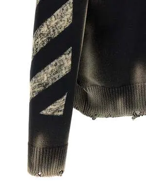 Off-White Diag Corrosion Knit Sweater