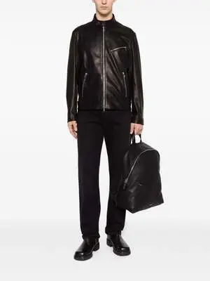 Tagliatore Lambskin Biker Jacket