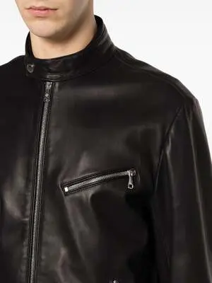 Tagliatore Lambskin Biker Jacket