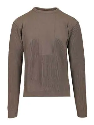 Rick Owens Crew Neck Wool Sweater - Cream