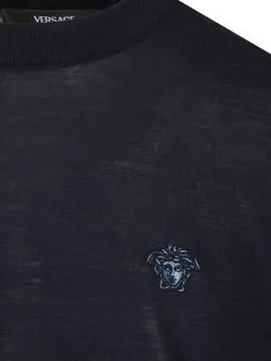 Versace Medusa Sweater In Wool, Silk And Cashmere