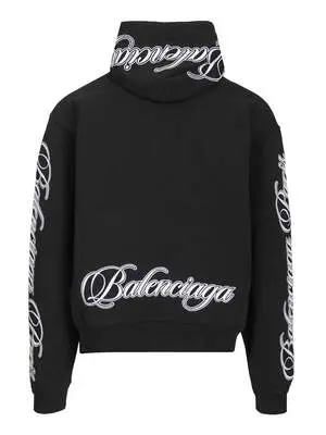 Balenciaga Cursive Oversized Hoodie