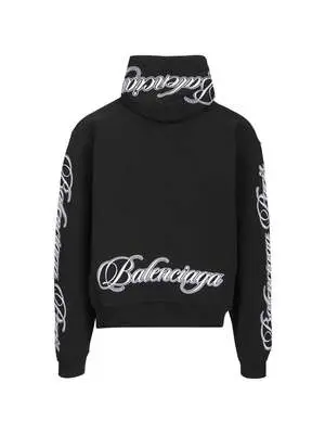 Balenciaga Cursive Oversized Hoodie