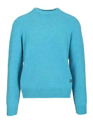 Burberry Cashmere Blend Pullover With Equestrian Knight Design