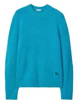 Burberry Cashmere Blend Pullover With Equestrian Knight Design