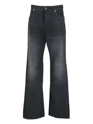 Balenciaga Regular Faded Jeans - Blue