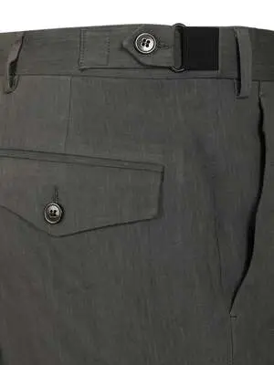 Dries Van Noten Tailored Linen Blend Trousers With Turn-ups