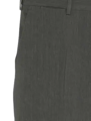 Dries Van Noten Tailored Linen Blend Trousers With Turn-ups