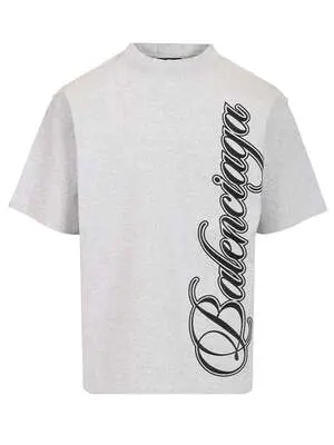 Balenciaga Cursive T-shirt - Gray