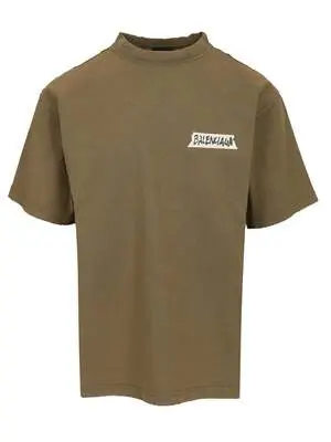 Balenciaga Masking Tape' T-shirt - Green