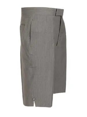 Thom Browne Seersucker Wool Bermuda Shorts
