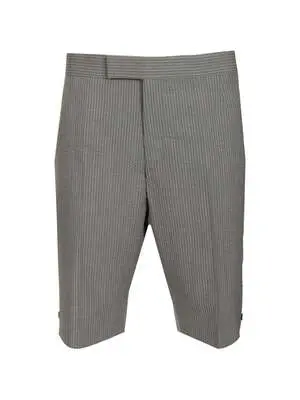 Thom Browne Seersucker Wool Bermuda Shorts