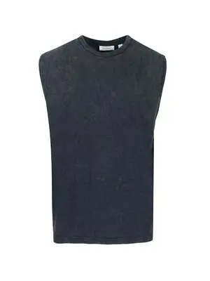 Off-White Sleeveless T-shirt - Blue