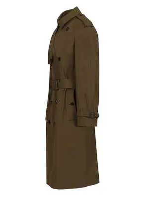 Burberry Long Cotton Trench Coat
