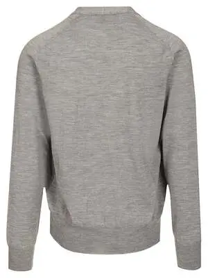 AMI Paris V-neck Wool Cardigan