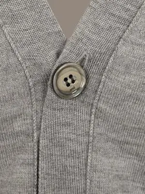 AMI Paris V-neck Wool Cardigan