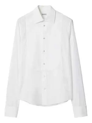 Burberry Slim-fit Cotton Tuxedo Shirt - White