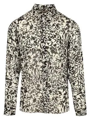 Dries Van Noten Carvies Viscose Shirt - Black