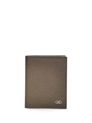FERRAGAMO Gancini Micro Credit Card Holder - Brown