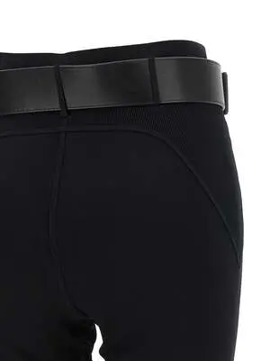 SELF-PORTRAIT Leggings With Stirrup And Belt