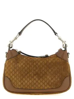 Gucci B' Small Shoulder Bag - Brown