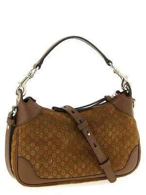 Gucci B' Small Shoulder Bag - Brown