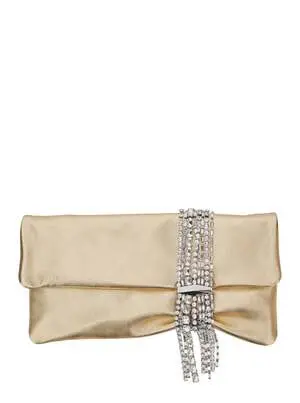 JIMMY CHOO Zandra' Metallic Clutch With Pendant Bracelet With Crystals In Shiny Suede For - Multicolor