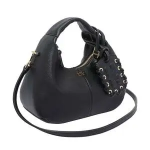 GANNI Mini Logo Hobo Bag